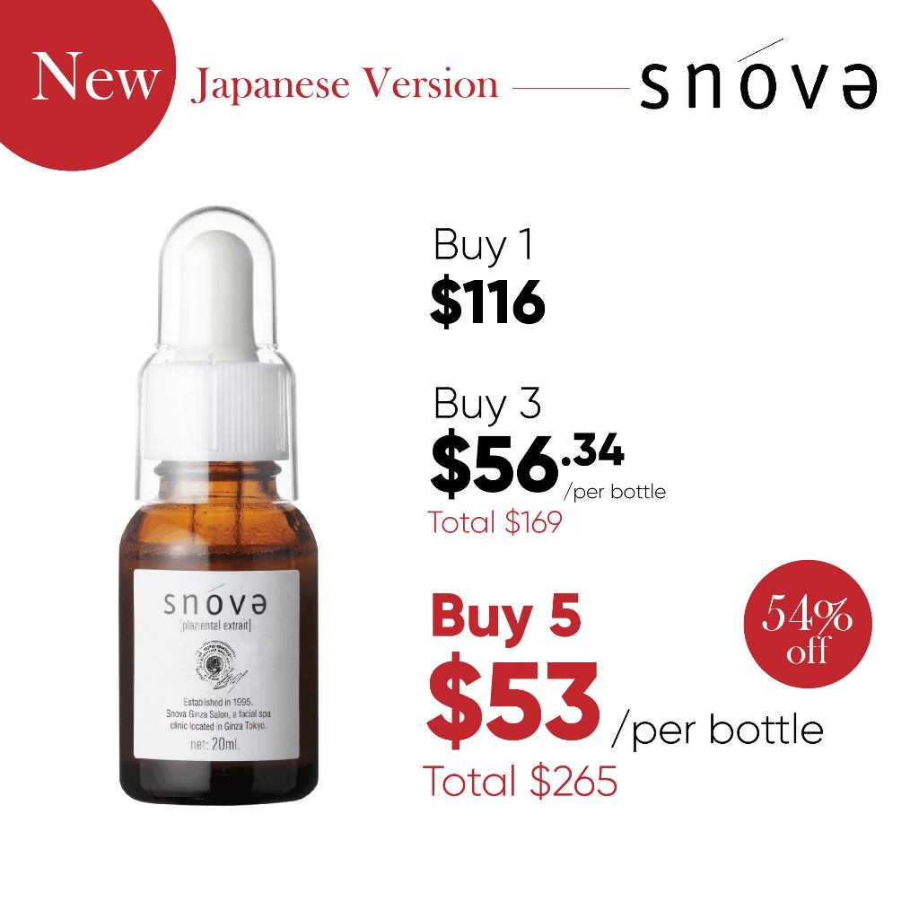Snova Plaziental Extrait Facial Serum (Japanese Version) (100% ...