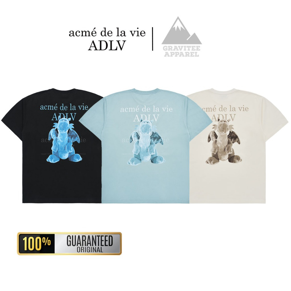 [100% Authentic] ADLV Acme de la vie Fuzzy Dragon Short Sleeve Tee ...