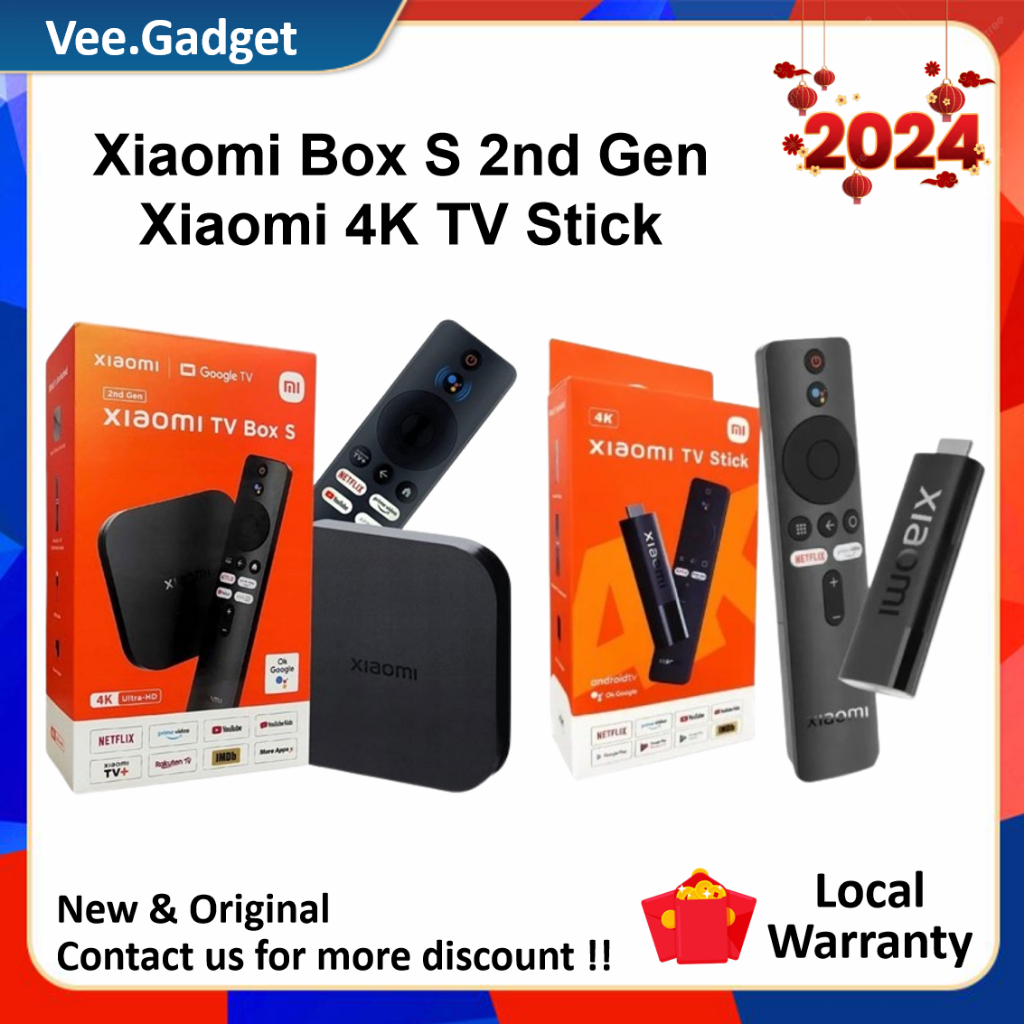 [READY STOCK] Xiaomi TV Box S 4K 2nd Generation/Xiaomi TV Stick 4k ...