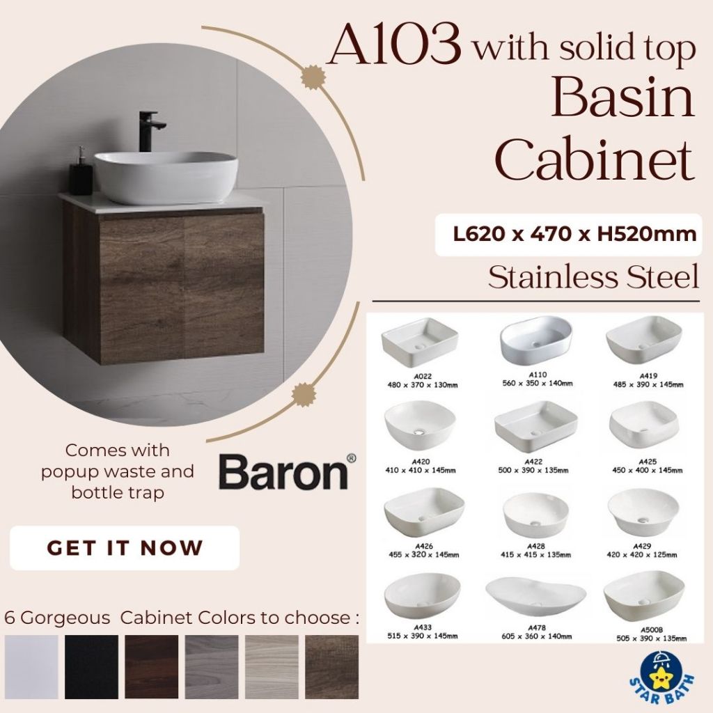 Baron A103 with solid top | Shopee Singapore