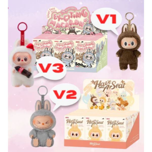 [100% AUTHENTIC] LABUBU V1 V2 V3 Macaron Have A Seat Popmart Fall in ...