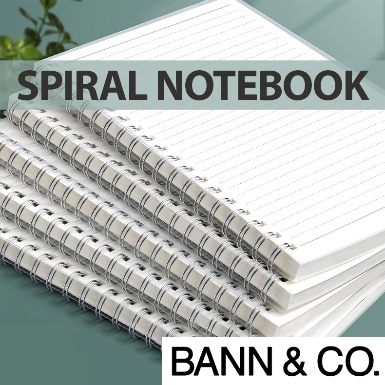 Spiral Ring Notebook - A5/B5/A4, Lined/Grid/Blank, 80-GSM (240-Pages ...