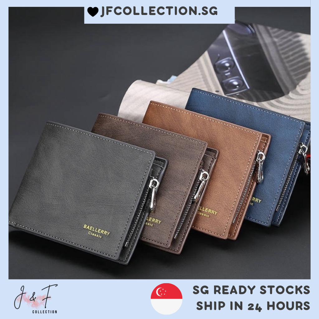 [FREE GIFT BOX] Korean style short wallet for men with coin pouch free ...
