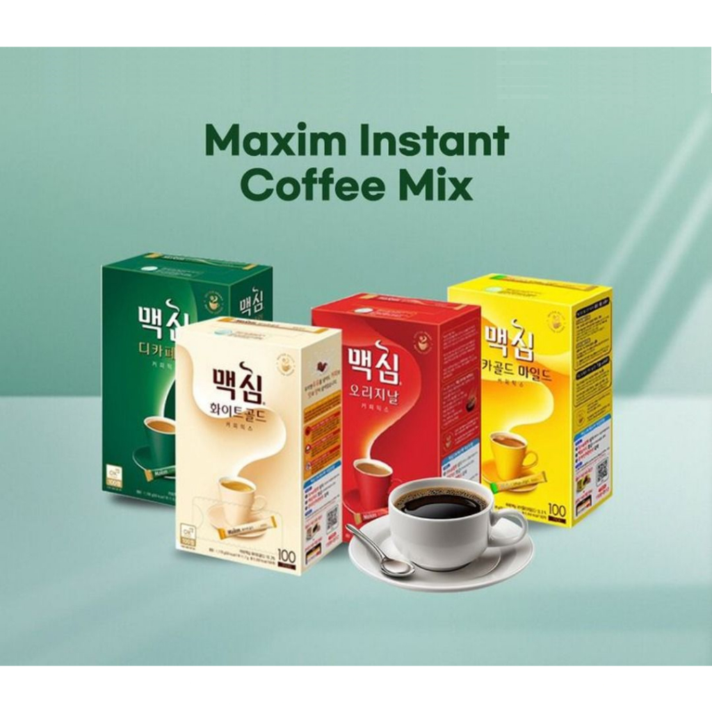 [2 Boxes] [Free Delivery] Maxim Coffee Maxim Instant Coffee Mix White ...