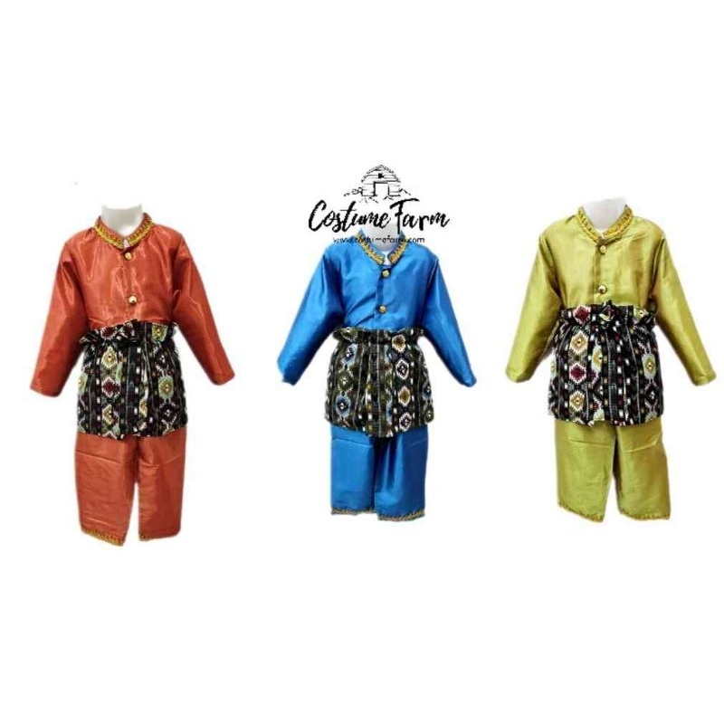 In stock Malay Boy Traditional Ethnic Costume for Hari Raya ( 4 pc set ...