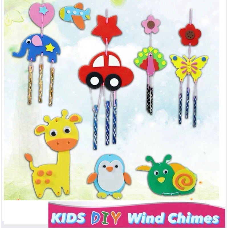 Kids DIY Wind Chimes Goodie Bag Art Craft Birthday gift Children’s Day ...