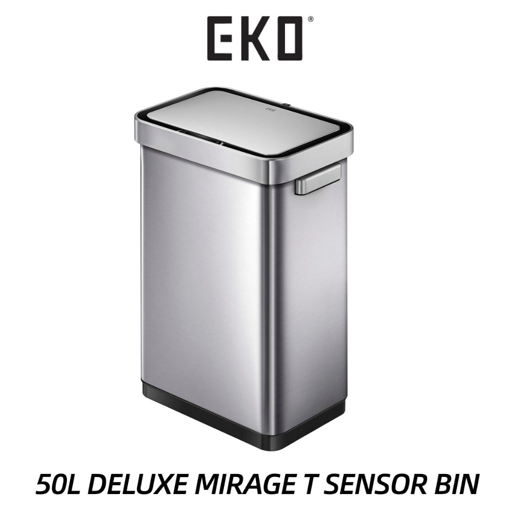 EKO Deluxe Mirage T Kitchen Bin Dustbin Motion Sensor Bin 50L Soft ...