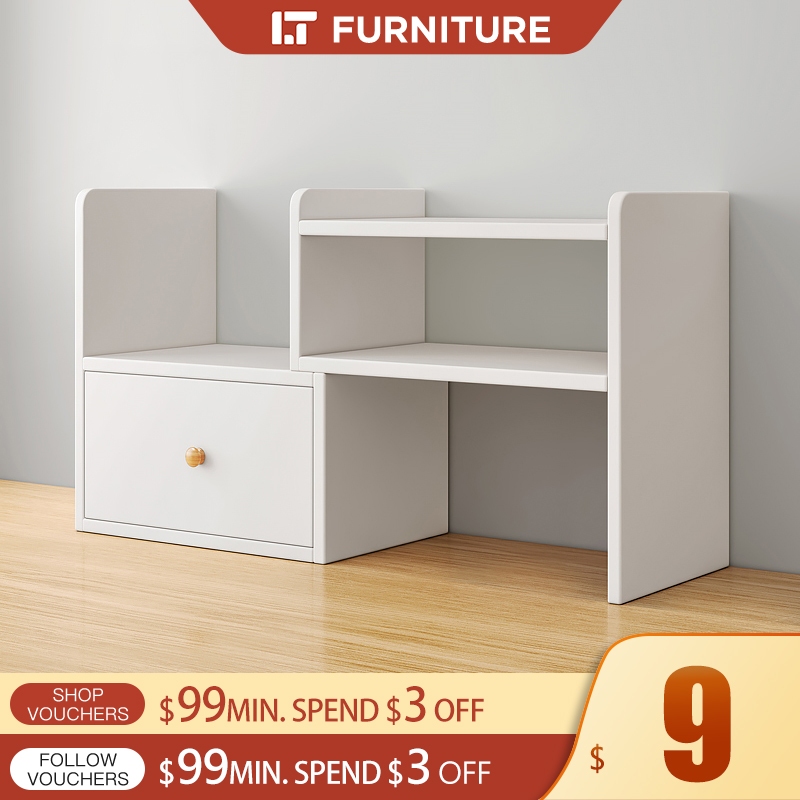 Desktop Organiser Multipurpose Shelf Rack Book Shelf Rack TableTop Rack ...