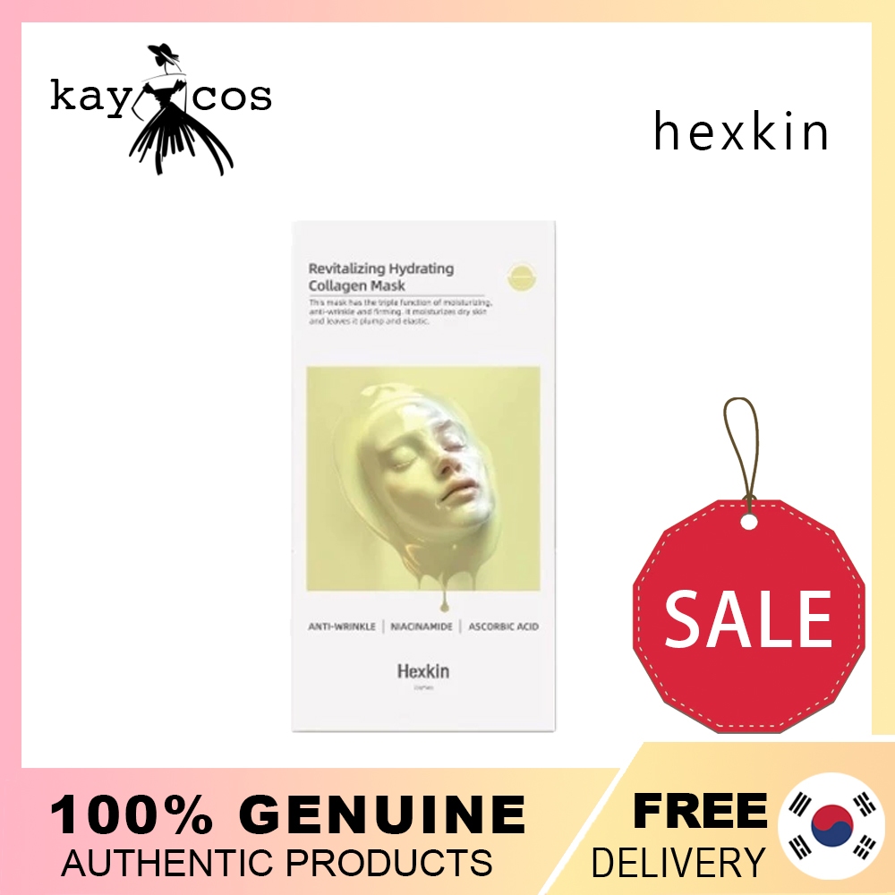 [HEXKIN] Revitalizing Hyadrating Collagen Mask (23g*5ea) | Shopee Singapore