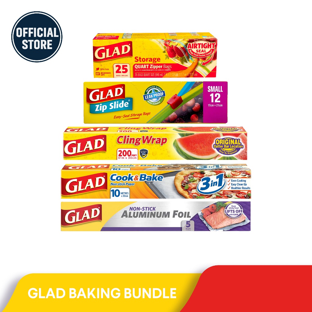 [Glad Baking Bundle] Cook & Bake Paper 10m + Cling Wrap 200ft ...