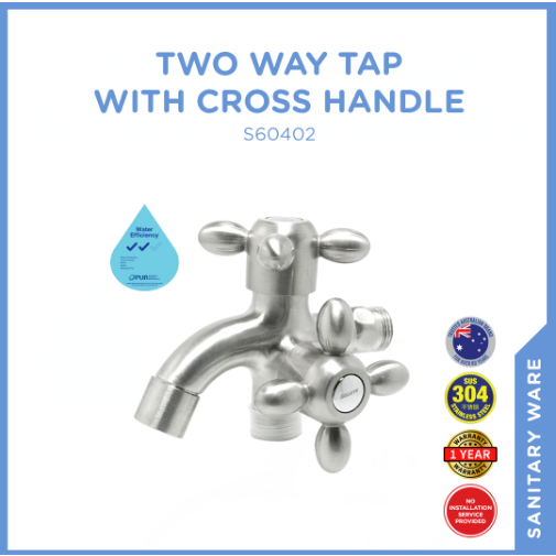 Selleys Two Way Tap With Cross Handle (S60402) | Shopee Singapore