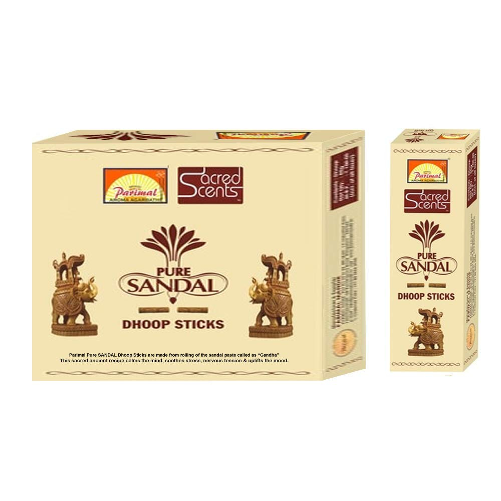 (Dhoop) Parimal Sacred Scents Natural Chandan (Sandal) Dhoop Batti for ...