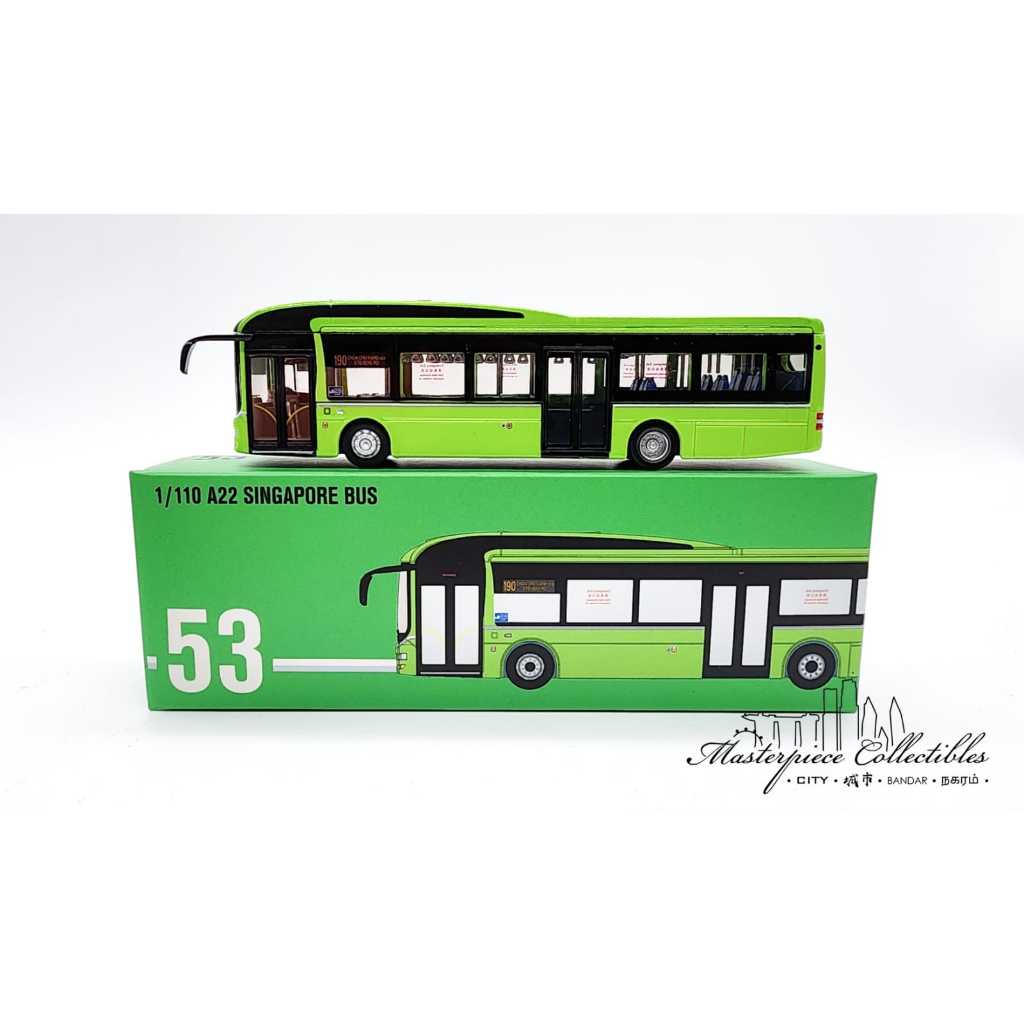 SG BUS Masterpiece Collectibles 1:110 A22 Singapore Bus [Svc 190 ...