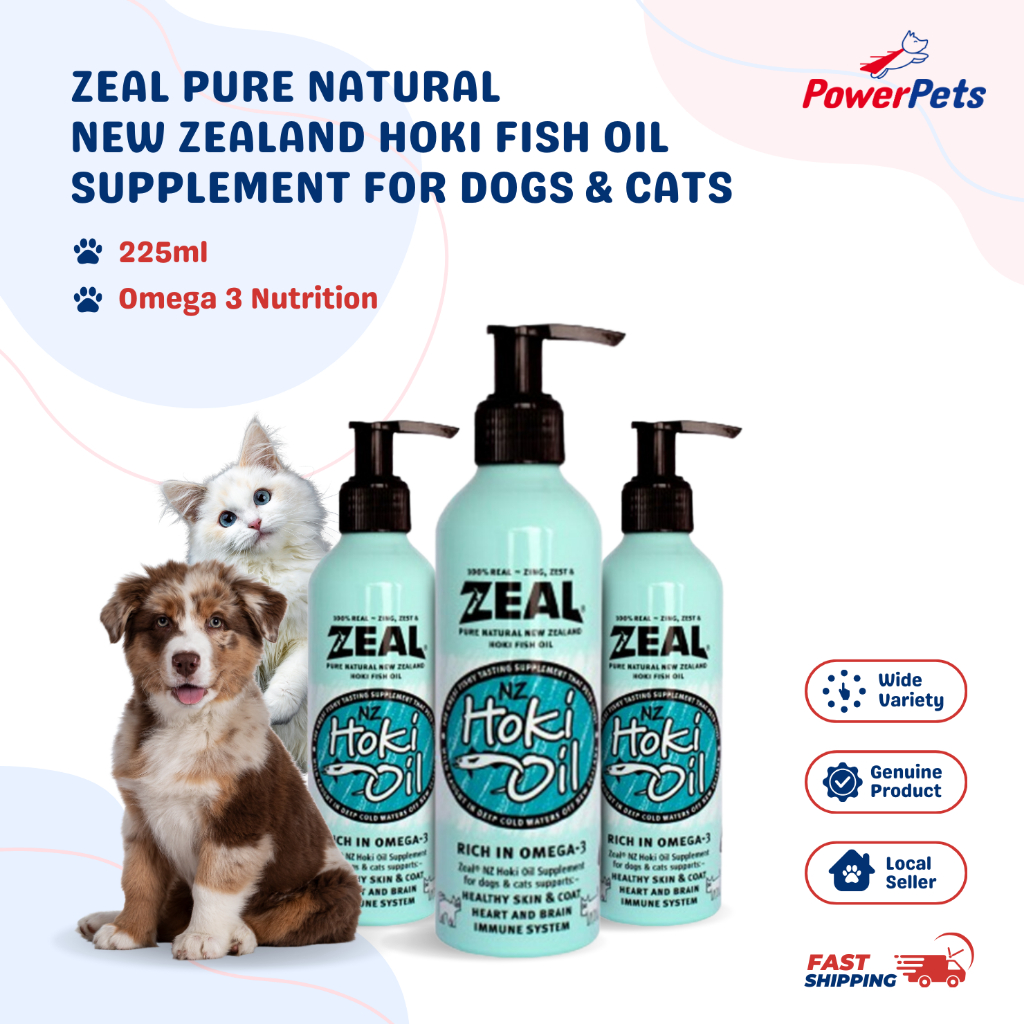 Zeal Pure Hoki Fish Oil for Cats & Dogs - New Zealand Omega-3 ...