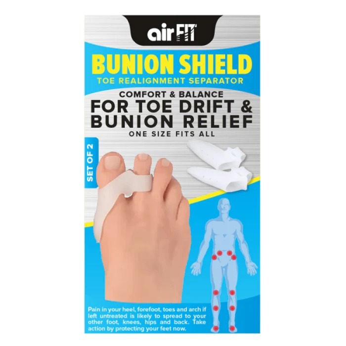 AirFit Medi Bunion Shield Toe Realignment & Separator (2pcs) | Shopee ...