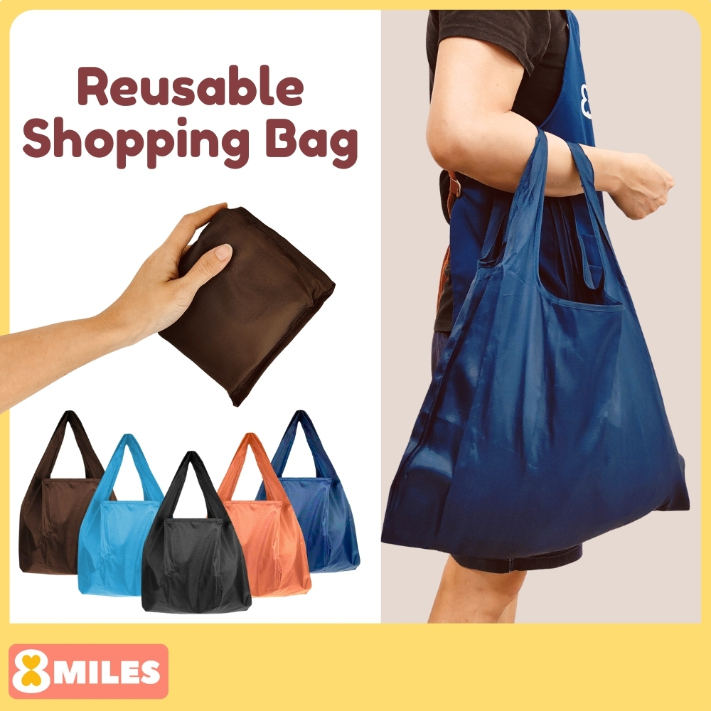 Reusable Shopping Bag Foldable Grocery Tote Bag Recycle Travel School ...