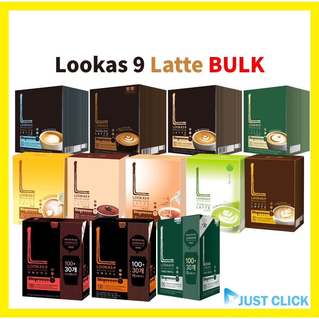Lookas 9 Coffee instant latte Bulk /Korea Kanu Maxim Lookas9 /Latte ...
