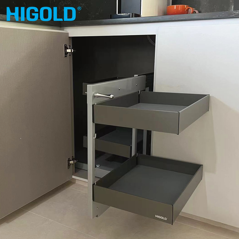 HIGOLD universal offhand corner storage system, kitchen storage system ...