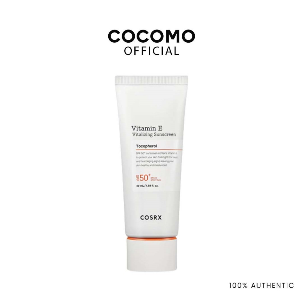 (COSRX) Vitamin E Vitalizing Sunscreen SPF 50+ 50ml - COCOMO | Shopee Singapore