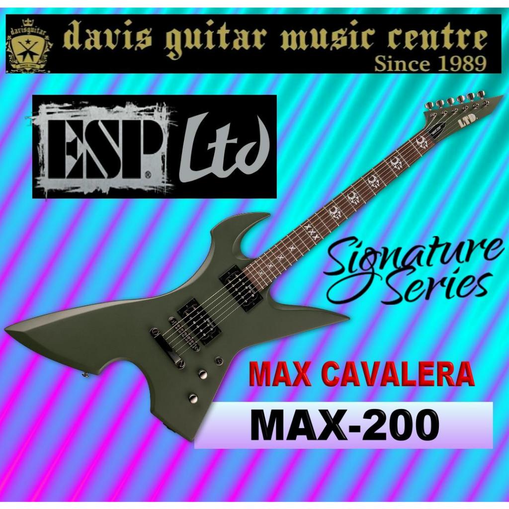 (Preorder) ESP LTD Max Cavalera MAX-200 MILITARY GREEN SATIN Electric ...
