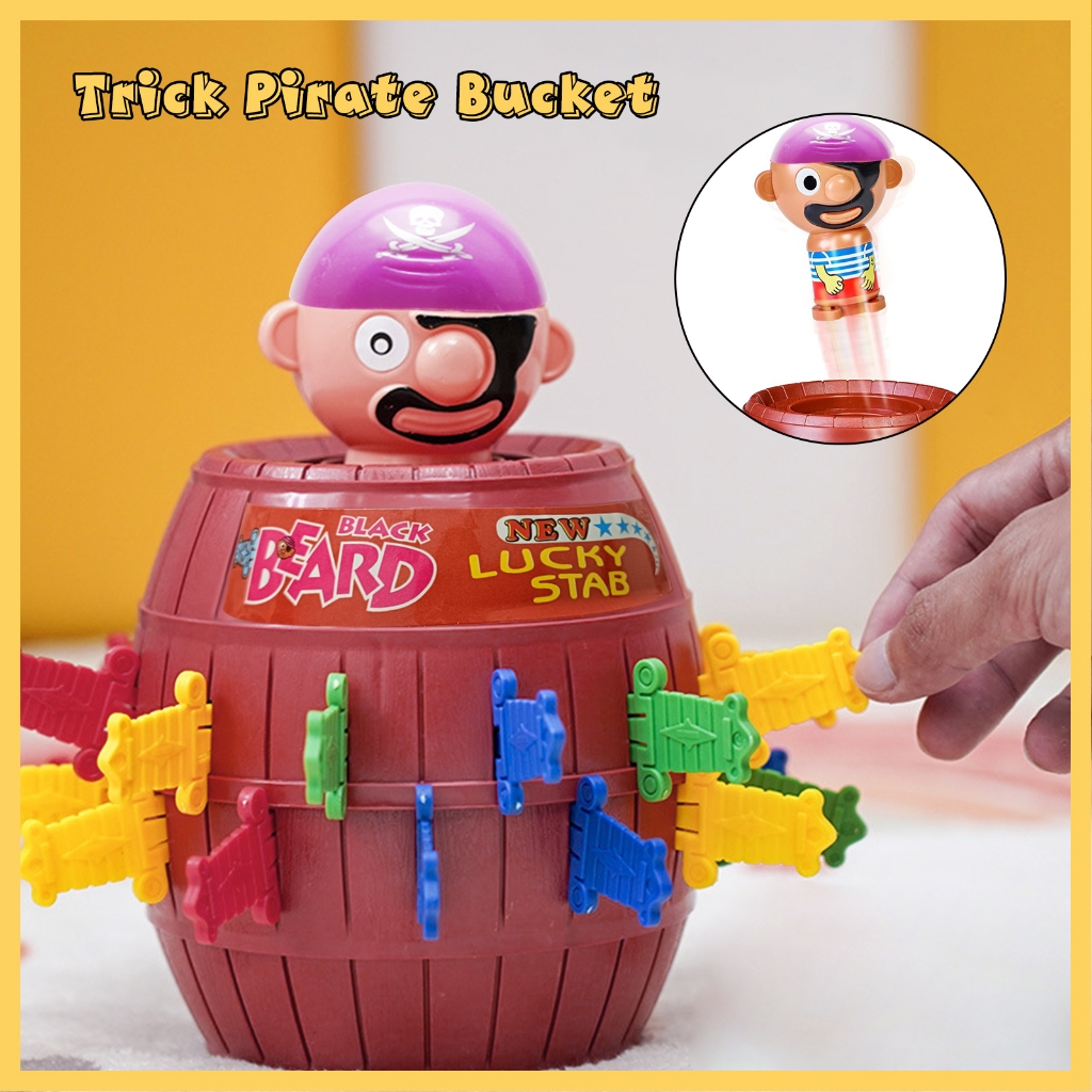 SG Pirate Barrel Game - Interactive Jumping Pirates Toy, Lucky Sword ...