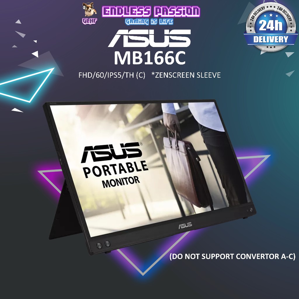 Asus ZenScreen MB166C Portable USB Monitor | Shopee Singapore
