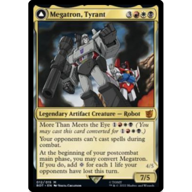 MTG Universes Beyond: Transformers: Megatron, Tyrant | Shopee Singapore