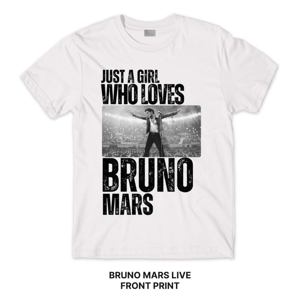 Bruno Mars Live Singapore Concert Custom Print T-shirt (Singapore 3-5 ...