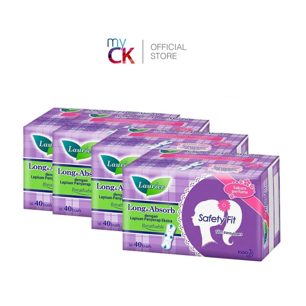 (Bundle of 4) Laurier Sanitary Pad / Pantiliner (Super Slimguard/Relax ...