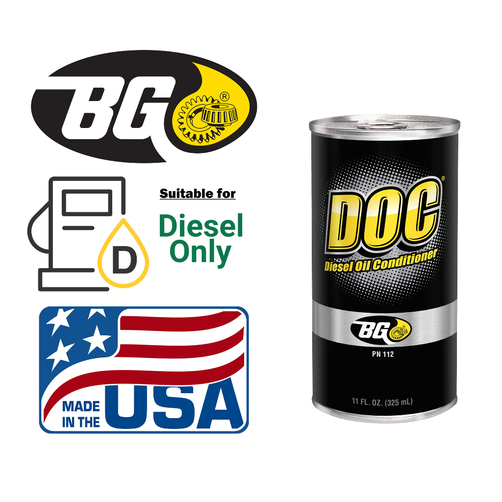 BG DOC® Diesel Oil Conditioner 11 oz. Made in USA (325 mL) | Shopee ...