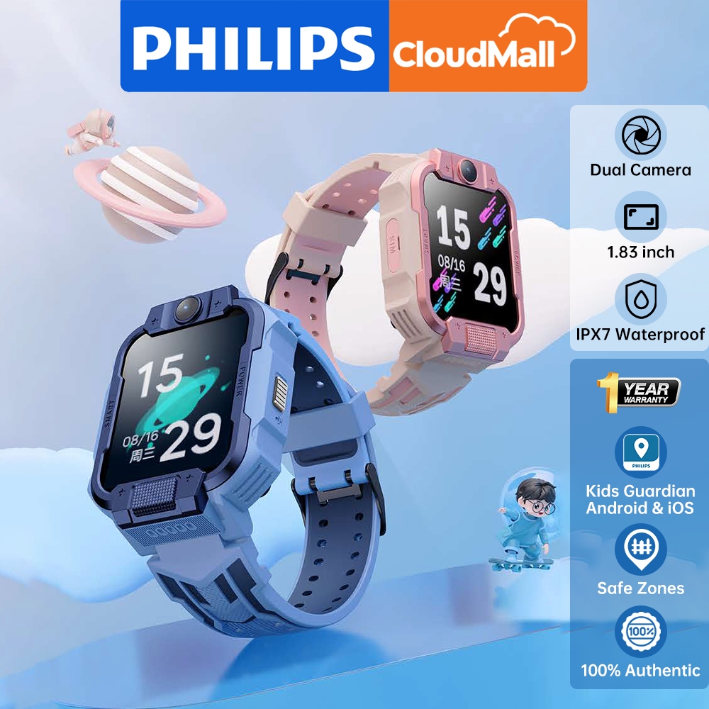 【100% Authentic】Philips F1Max Kids Smart Watch Dual Camera 1.83 Inches ...