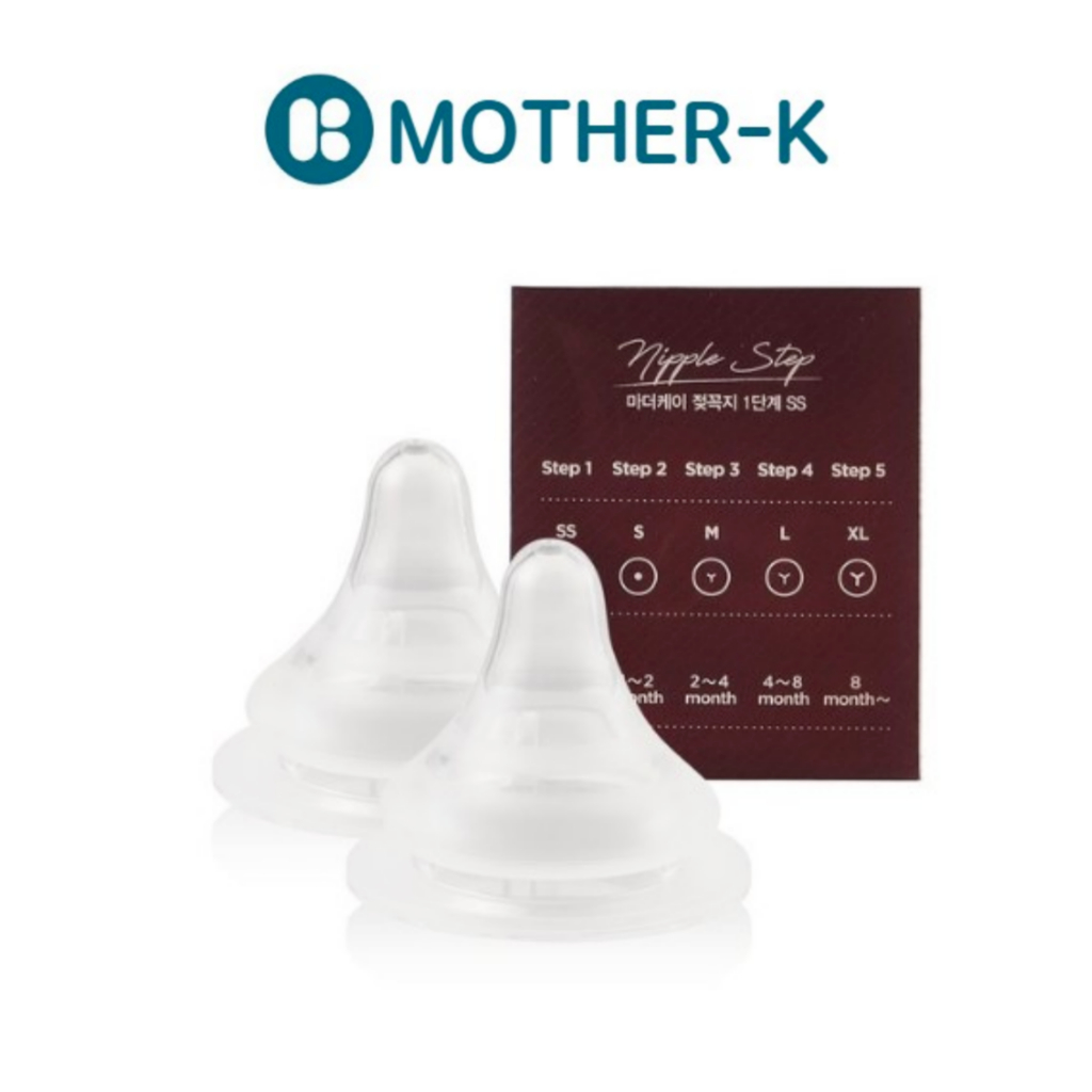 MOTHER-K Basic Nipples 2ea (Step 1 to Step 5) Milk Tap Feeding ...
