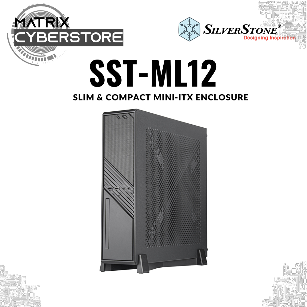 SilverStone SST-ML12B Milo 12 High Performance Slim & Compact Mini-ITX ...