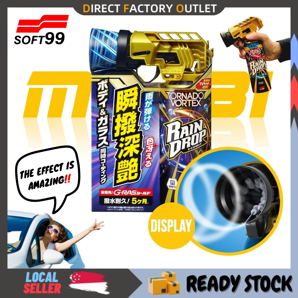 Soft99 Rain Drop Bazooka Tornado Vortex Car Coating Glass Coating Rain Repellent Hydrophobic ...
