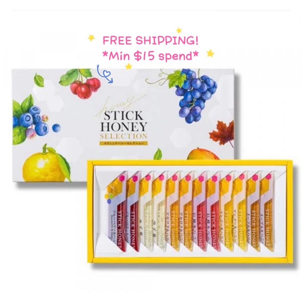 Sugi Bee Garden 6-Flavor Stick Honey (15g × 12 sticks) | Shopee Singapore