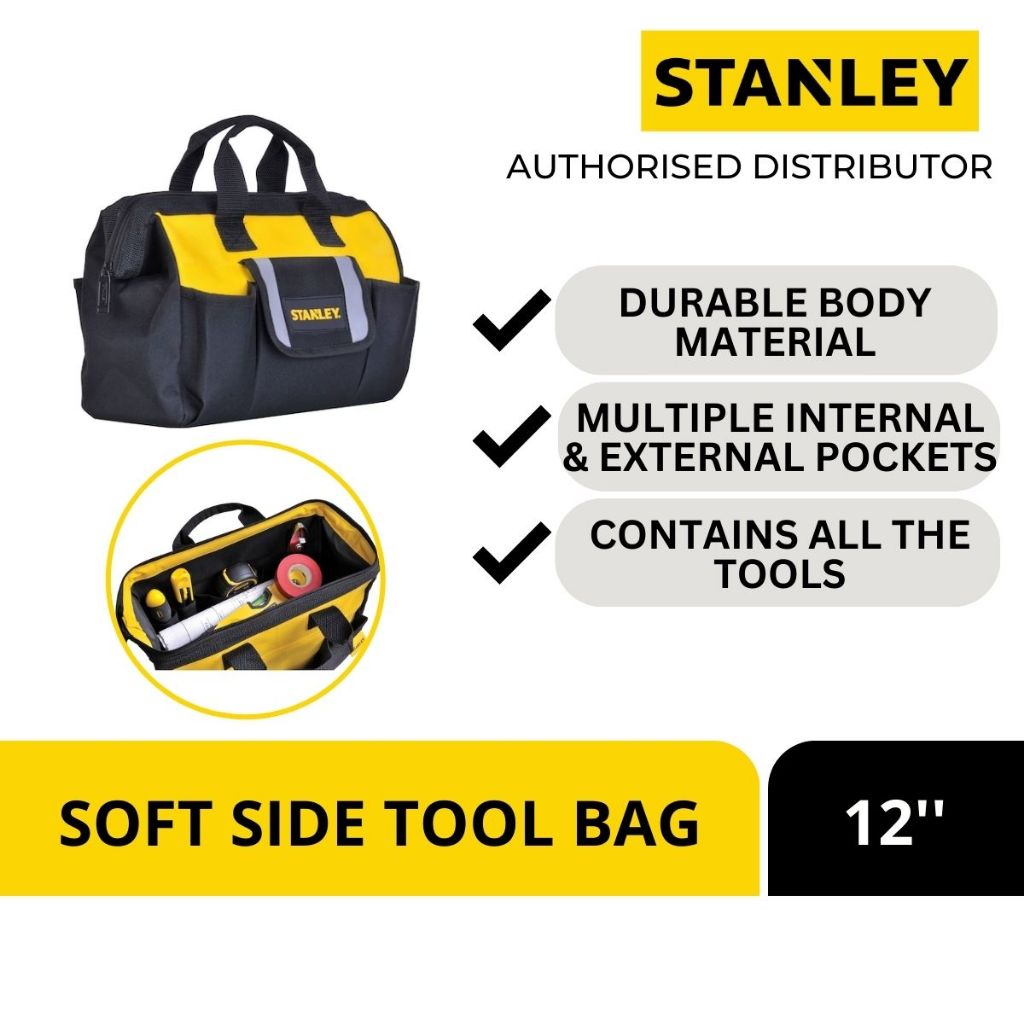 Stanley Soft Side Tool Bag 12 Inches | Shopee Singapore