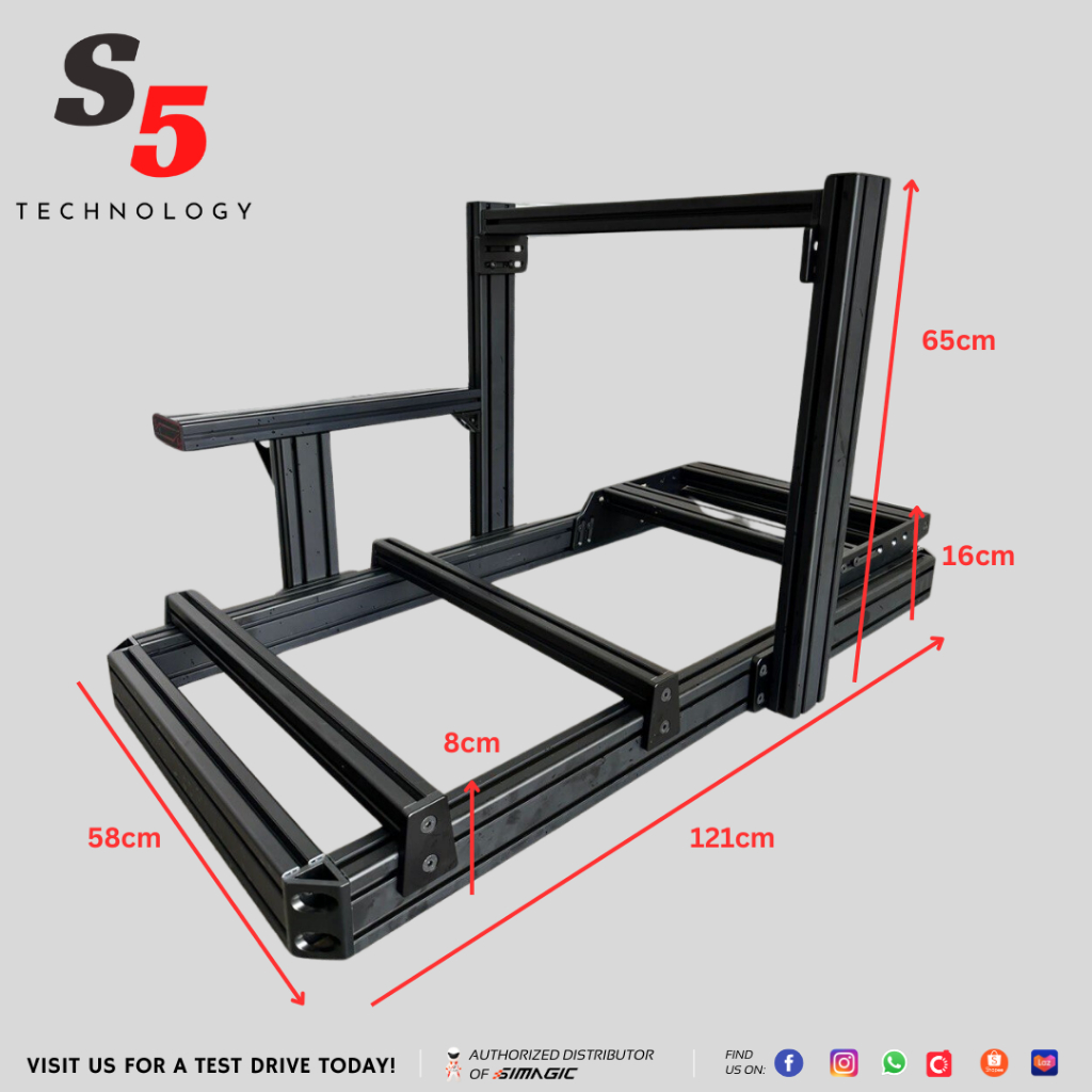 S5 Viper Racing Simulator Aluminum Rig / 4080 aluminium rig / racing ...