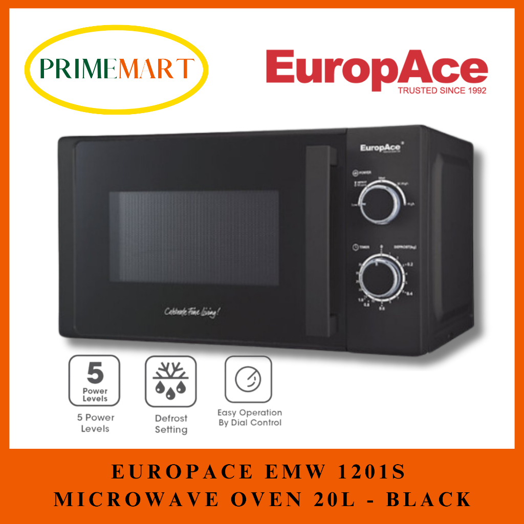 EUROPACE EMW 1201S 20L MICROWAVE OVEN - 1 YEAR MANUFACTURER WARRANTY ...