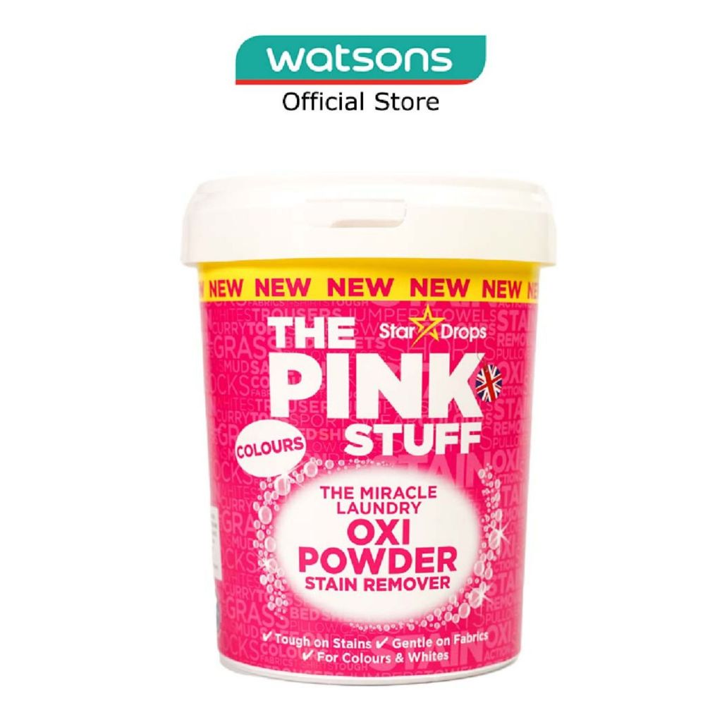 THE PINK STUFF The Miracle Laundry Oxi Powder Stain For Colours 1Kg ...