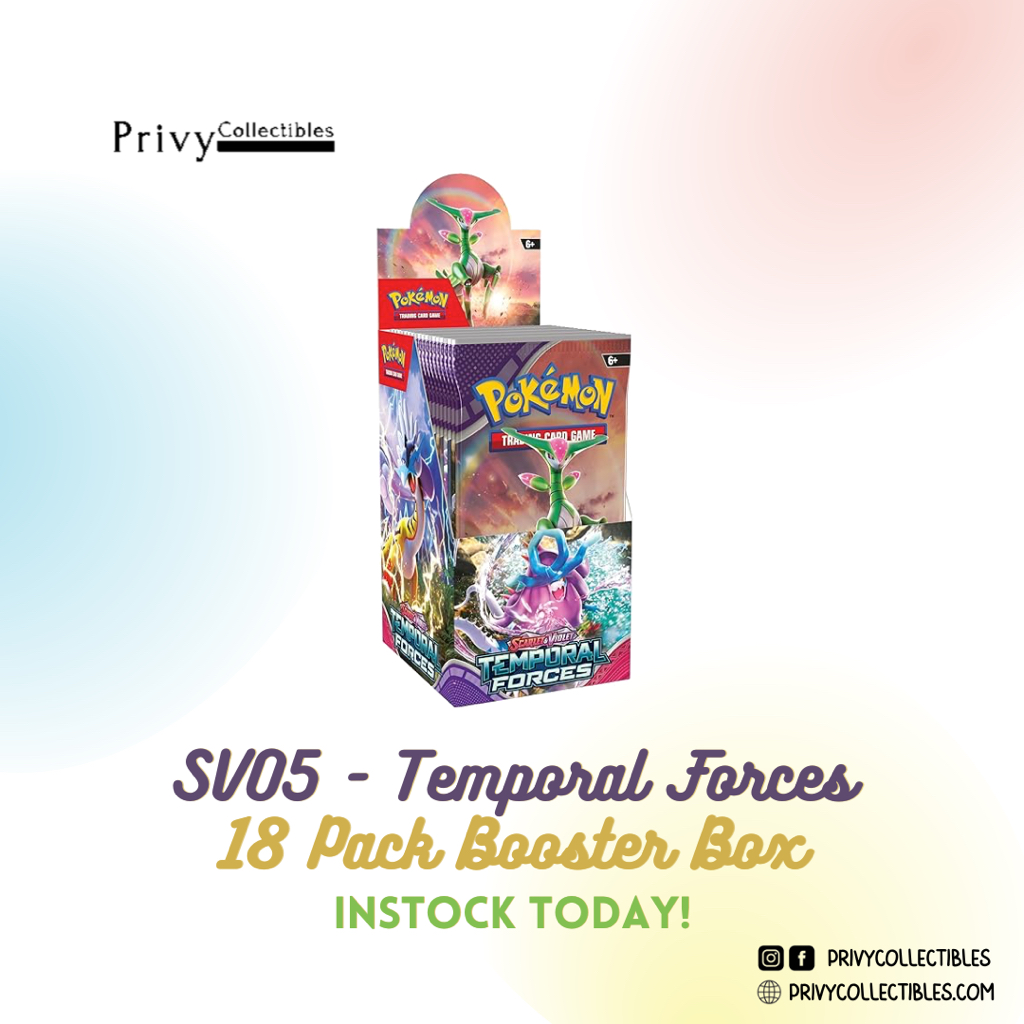 Pokemon TCG: SV05 - Temporal Forces Booster Box (18 packs) | Shopee Singapore