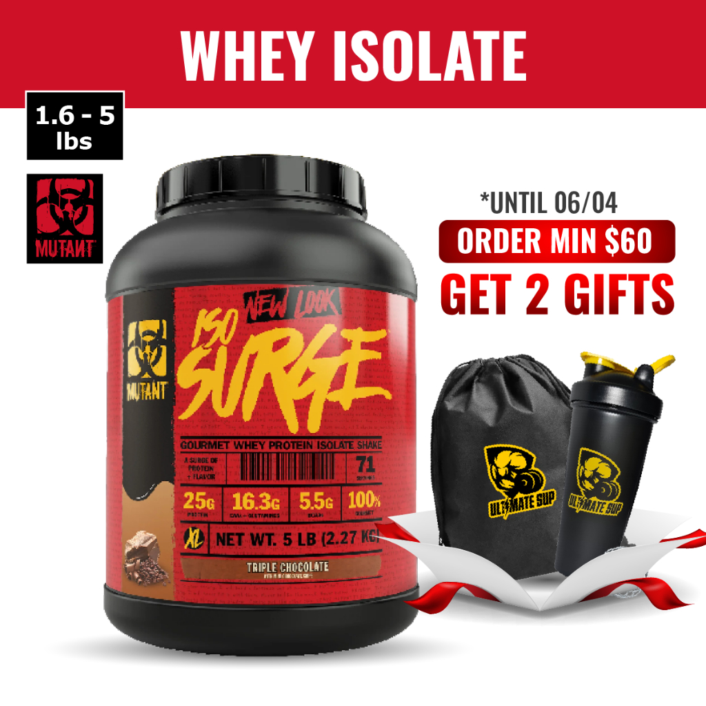 Mutant, ISO Surge, Whey Protein Isolate, Low Carb, Build Muscle ...