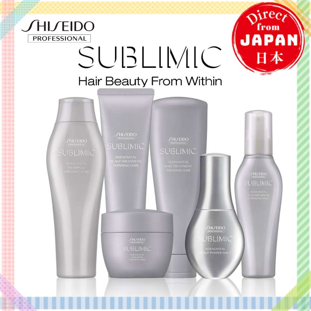 Shiseido Professional SUBLIMIC Adenovital Series /Shampoo / Hair / Scalp Treatment / Power Shot ...