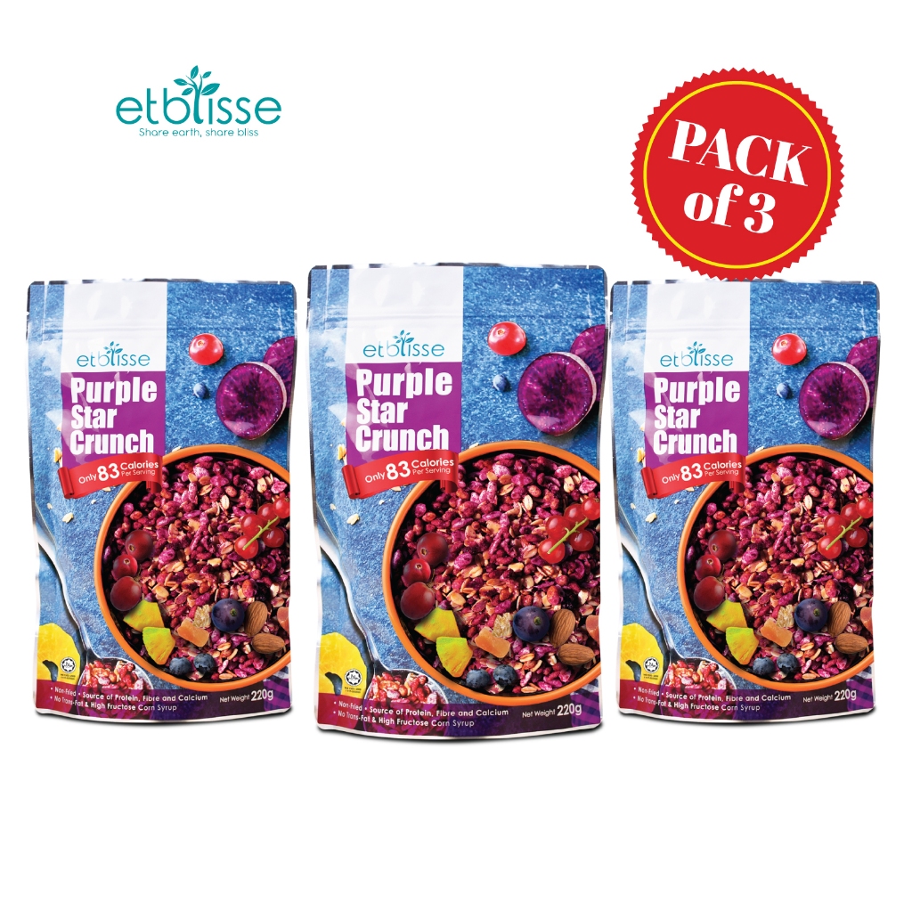 [Bundle of 3] EXP Jan 2026 Etblisse Purple Star Crunch 220g | Shopee ...