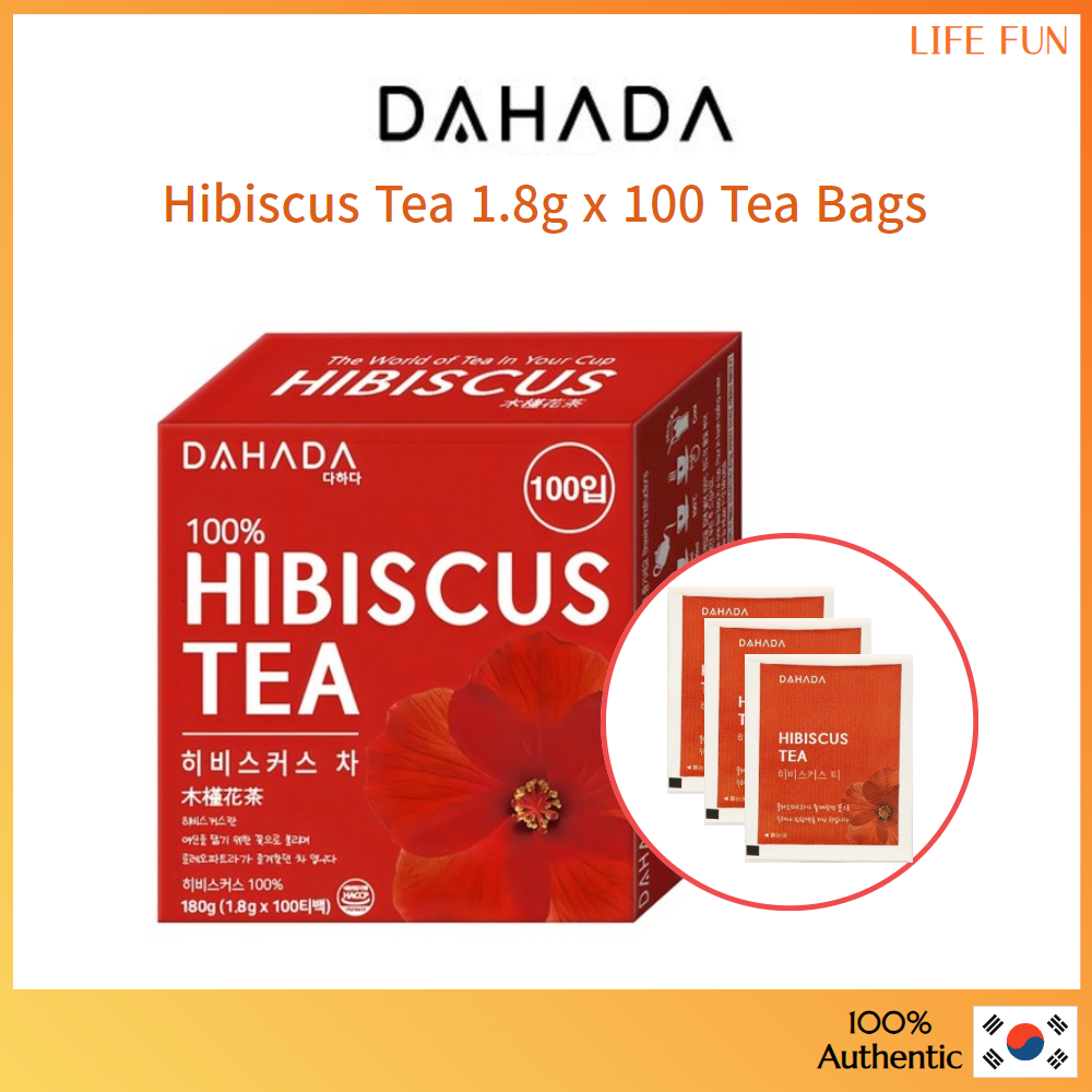 [DAHADA] Hibiscus Tea 1.8g x 100 Tea Bags / korean tea | Shopee Singapore