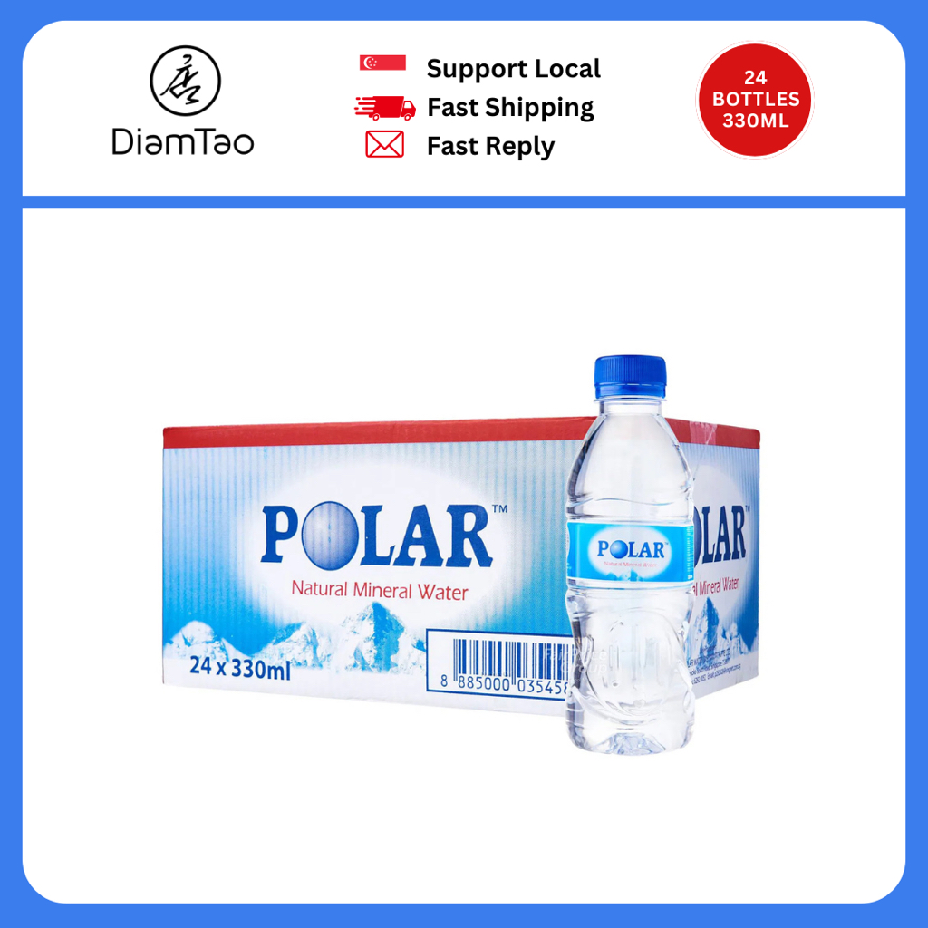 Polar Natural Mineral Water 330ml x 24 / 600ml x 24 bottles | Shopee ...