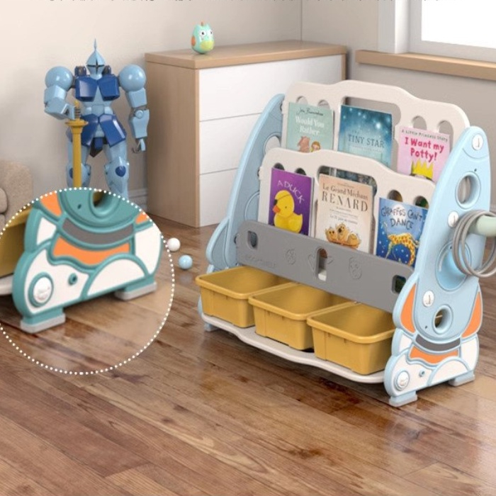 RON Kids book shelf rack with storage organiser / Children Montessori ...