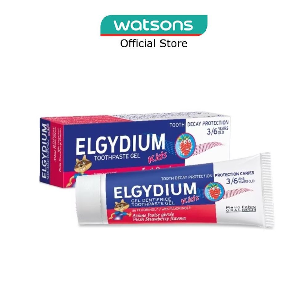 ELGYDIUM Kids Fresh Toothpaste Strawberry 50ml | Shopee Singapore
