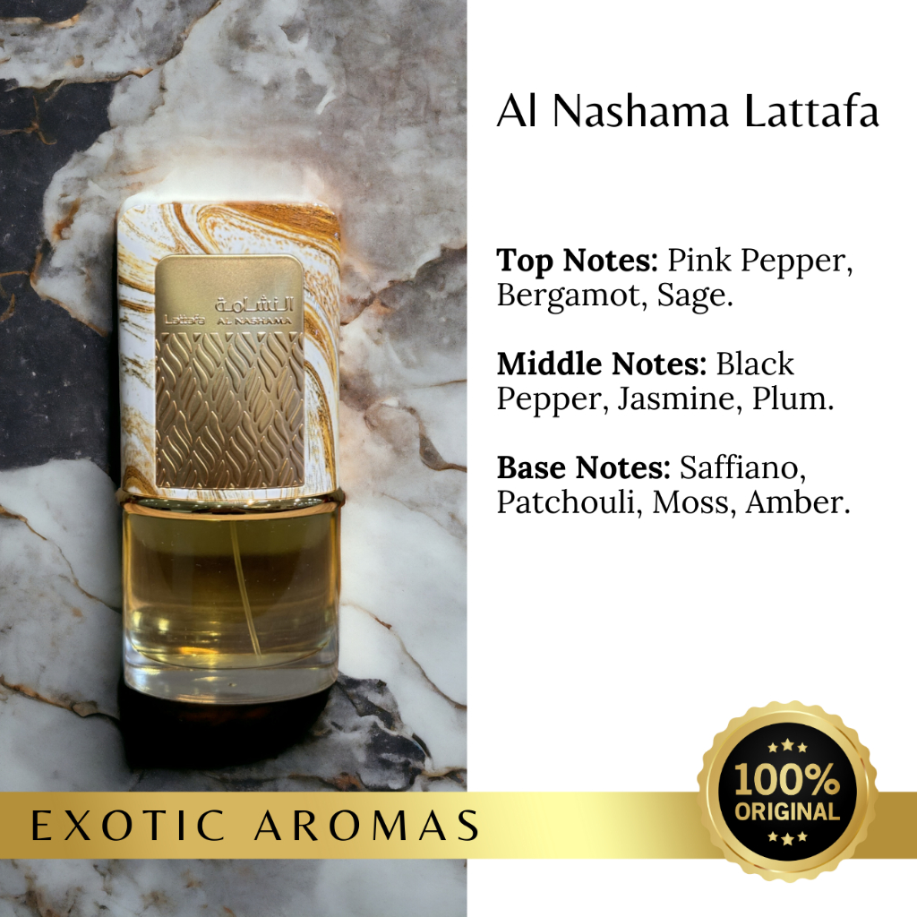 Al Nashama/Al Nashama Caprice EDP 100ML by Lattafa | Shopee Singapore