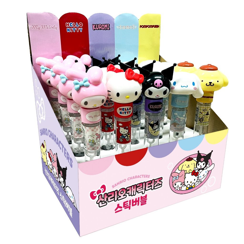 Sanrio Bubble Sticks - Cinnamoroll, Hello Kitty, Kuromi, My Melody ...