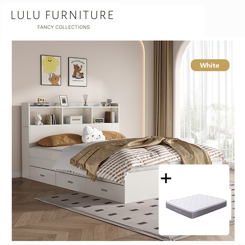DEAL** Bed Storage **Bundle LUNA Frame with Headboard + LUANNA PRO ...